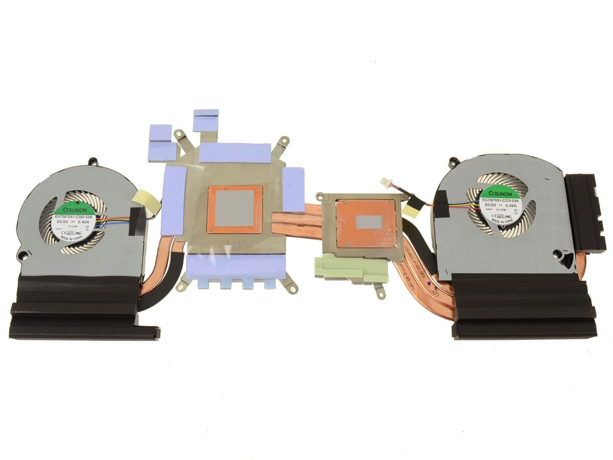 For Alienware 15 R4 CPU / Graphics Cooling Heatsink Fan Assembly ...