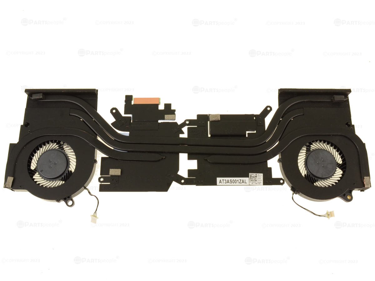 For Alienware m15 Ryzen R5 CPU / Graphics Cooling Heatsink Fan Assembly ...