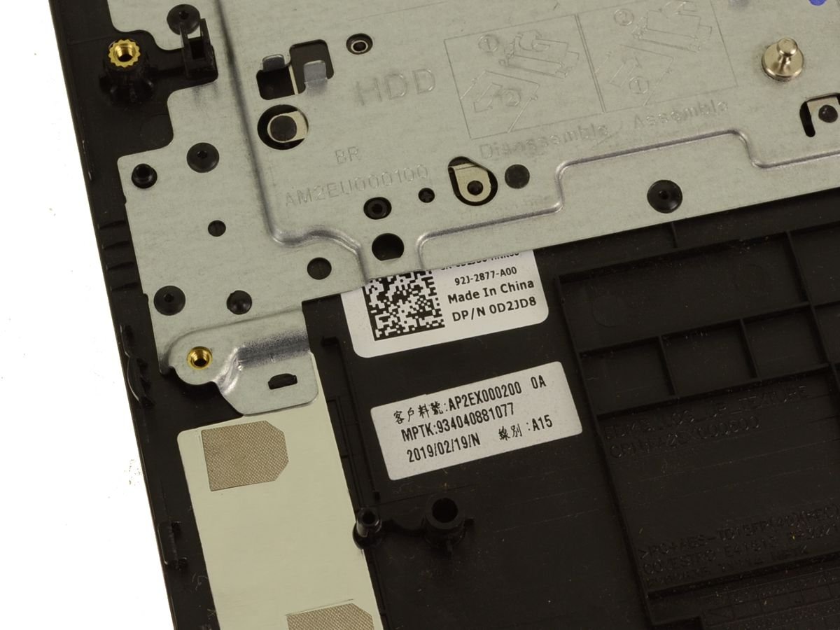 For Dell Inspiron 14 3482 3493 / Vostro 3480 Keyboard Palmrest Assembly ...