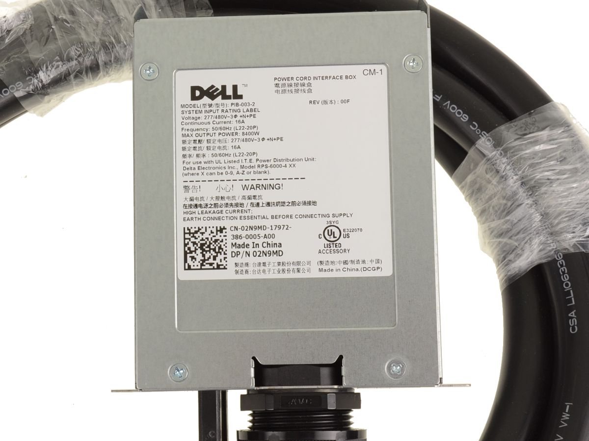 For Dell Power Distribution Unit Interface Box with L22-20P Cord- 2N9MD ...