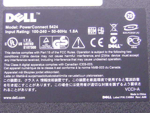 For Dell PowerConnect 5424 24 Port Stackable Network Switch - M023F ...