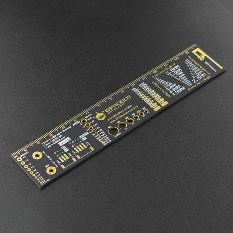 Original DFRobot PCB Engineering Ruler - Mini (6.3") - PartsCountry ...