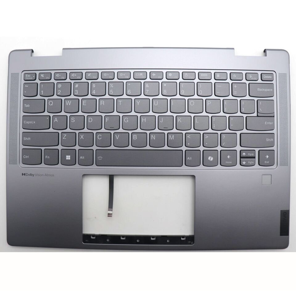 Original Palmrest Upper Case US Backlit Keyboard FP For Yoga 7 2-in-1 ...