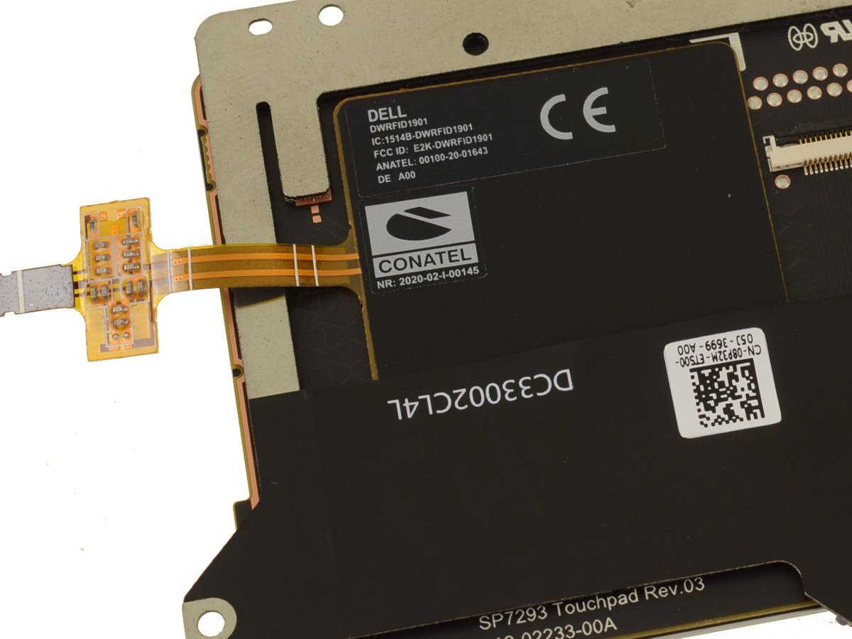 For Dell Latitude 9510 / 9520 Touchpad Sensor Module with RFID ...