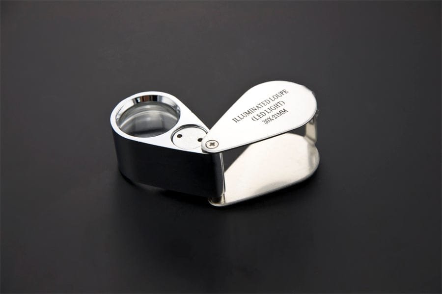 Original Mini Illuminated Loupe 30X / Magnifier with LED Lights ...